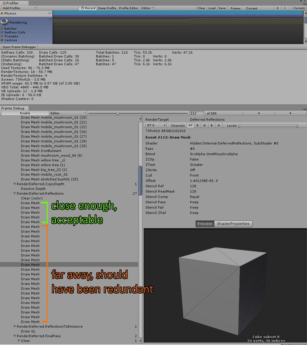Reflection Probes in Deferred rendering always generate drawcall? - Unity Engine - Unity Discussions