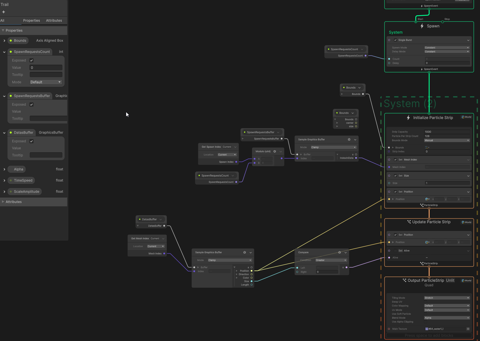 Particlestrip And Graphicsbuffer Use Unity Engine Unity Discussions