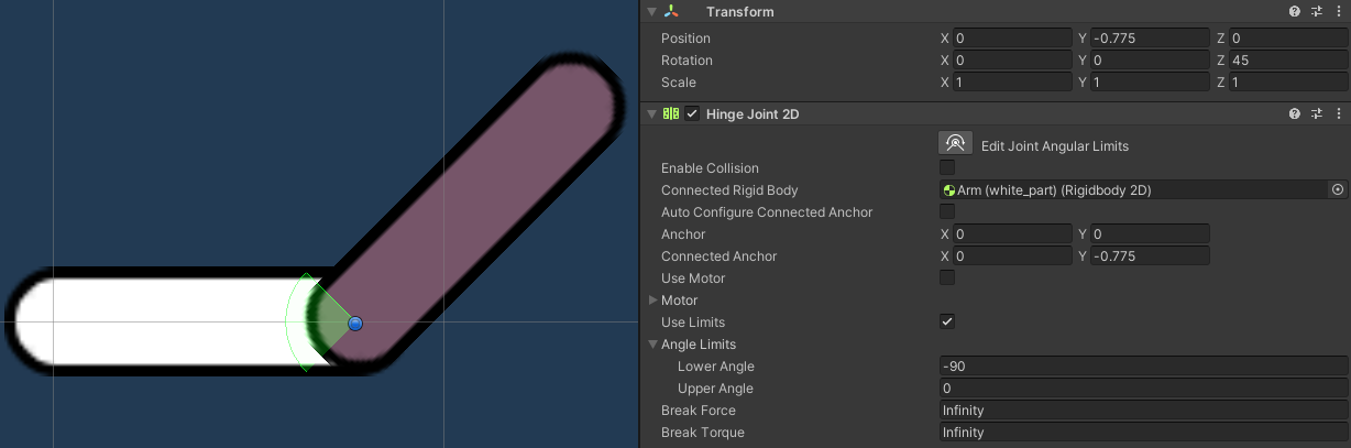 Hinge Joint's Angle Limits are not behaving as expected - Unity Engine - Unity Discussions
