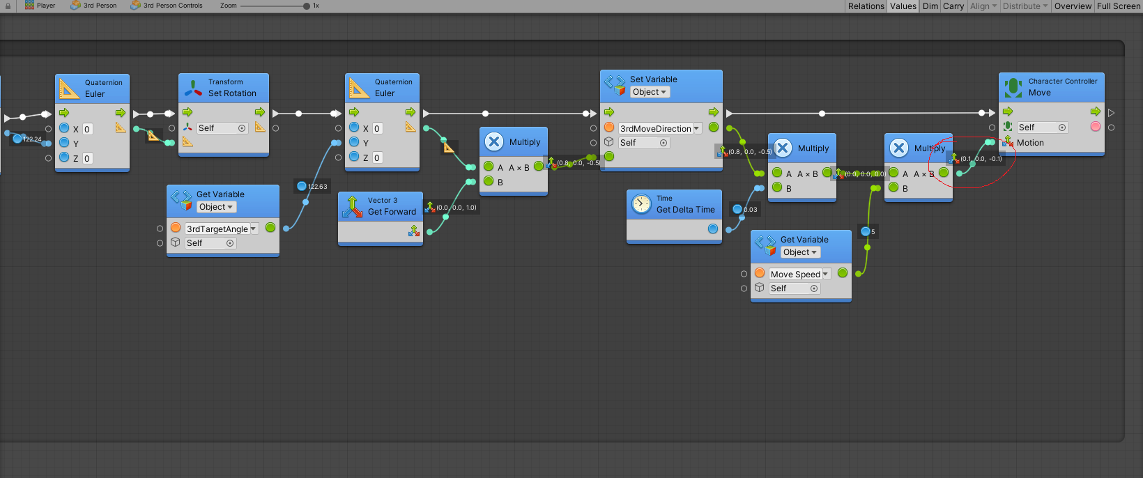 how to use smooth damp angle atan2 rad2degrees and keep analog stick input sensitivity preserved ...