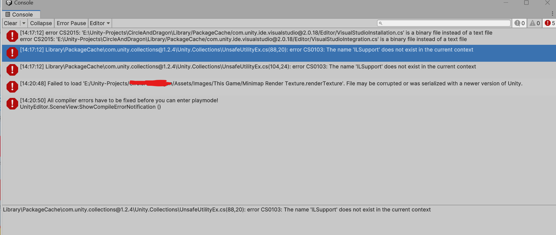 Why suddenly this package error occurs? - Unity Engine - Unity Discussions Why suddenly this package error occurs? - Unity Engine - Unity Discussions