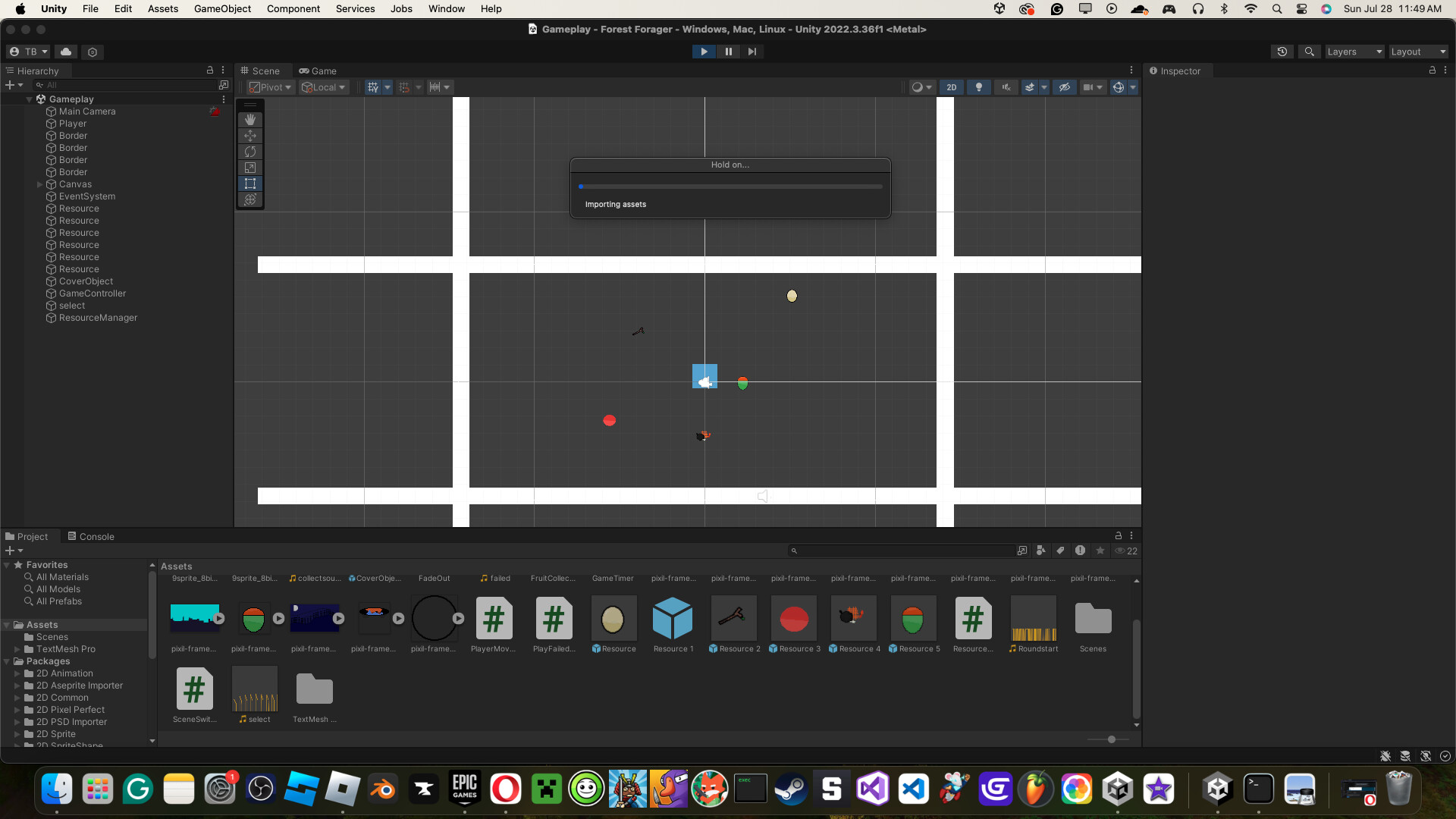 The game wont start, frozen at a Hold on... Importing assets - Unity Engine - Unity Discussions