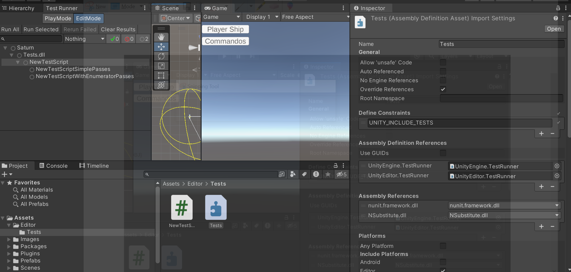 How to test class that uses a static custom messaging system - Unity ...