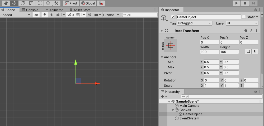 Move tool not showing rect transform outline in scene window anymore - Unity Engine - Unity ...