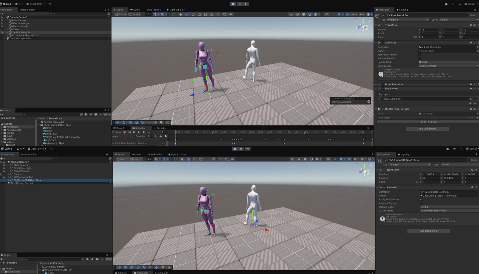 Changing the root object when using animation using Animation Rigging - Getting Started - Unity ...