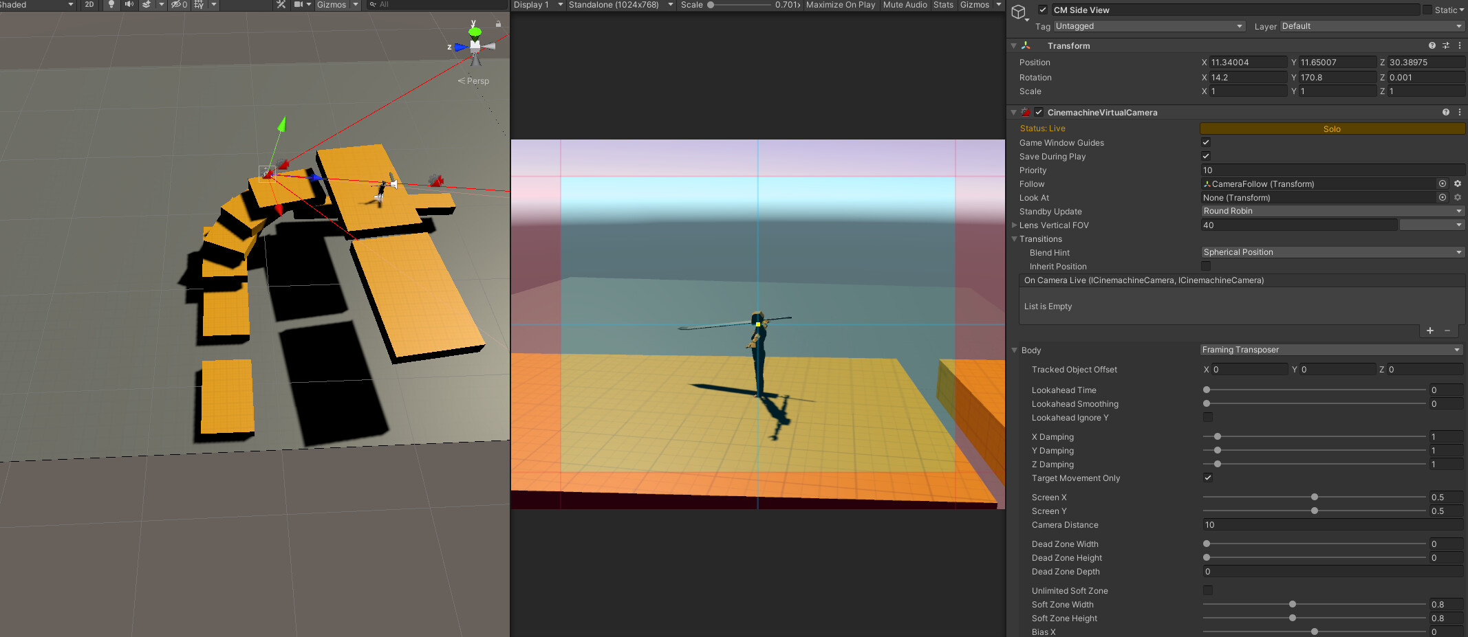 How to transition from top to side view like Crash Bandicoot? - Unity ...