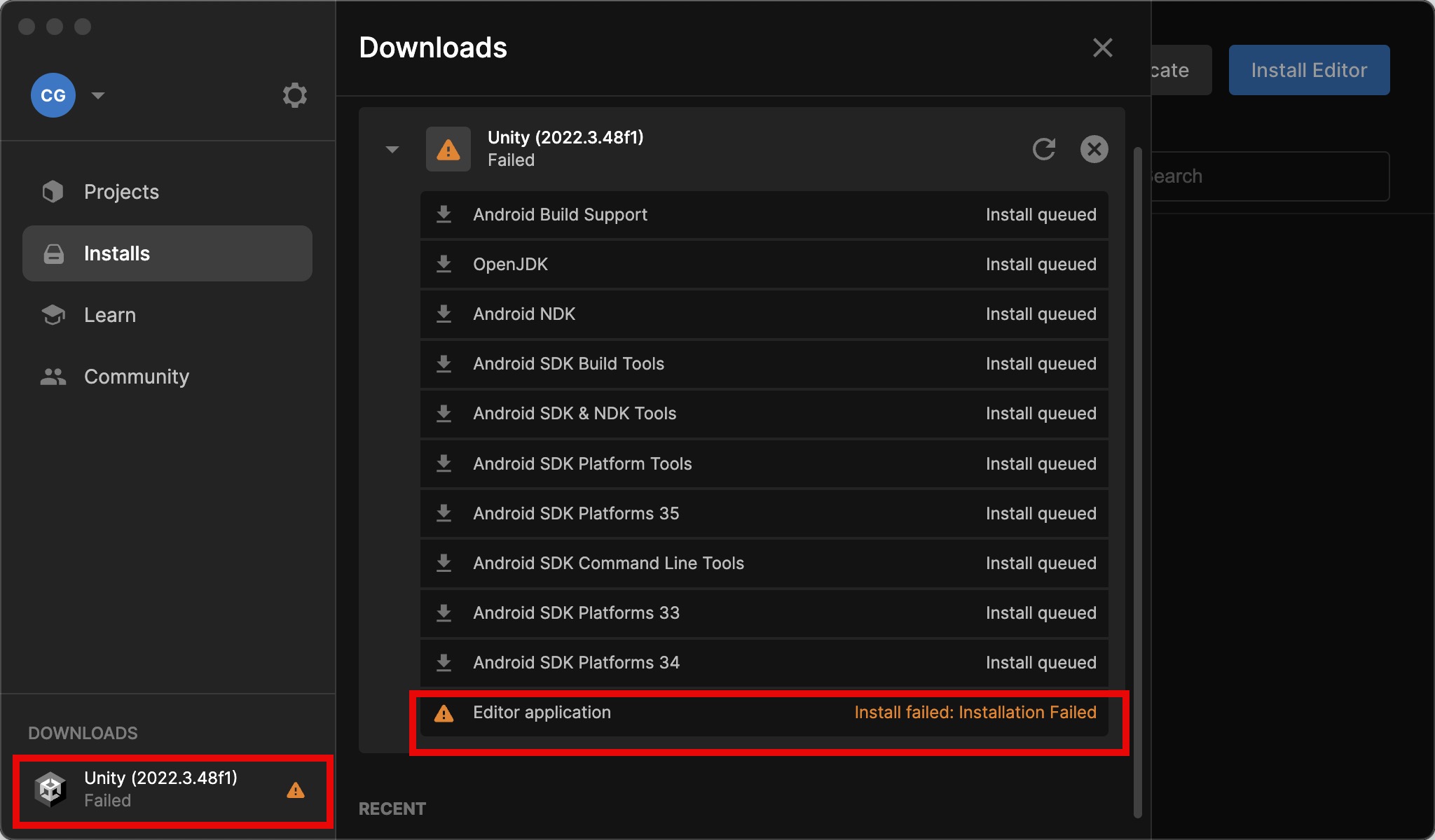 Unity Hub can not install Unity Editor - Getting Started - Unity Discussions