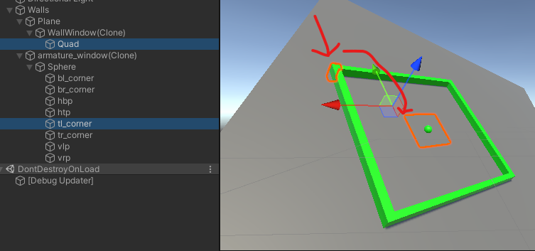 How to place child of sibling gameobject at the corner of a quad - Unity Engine - Unity Discussions