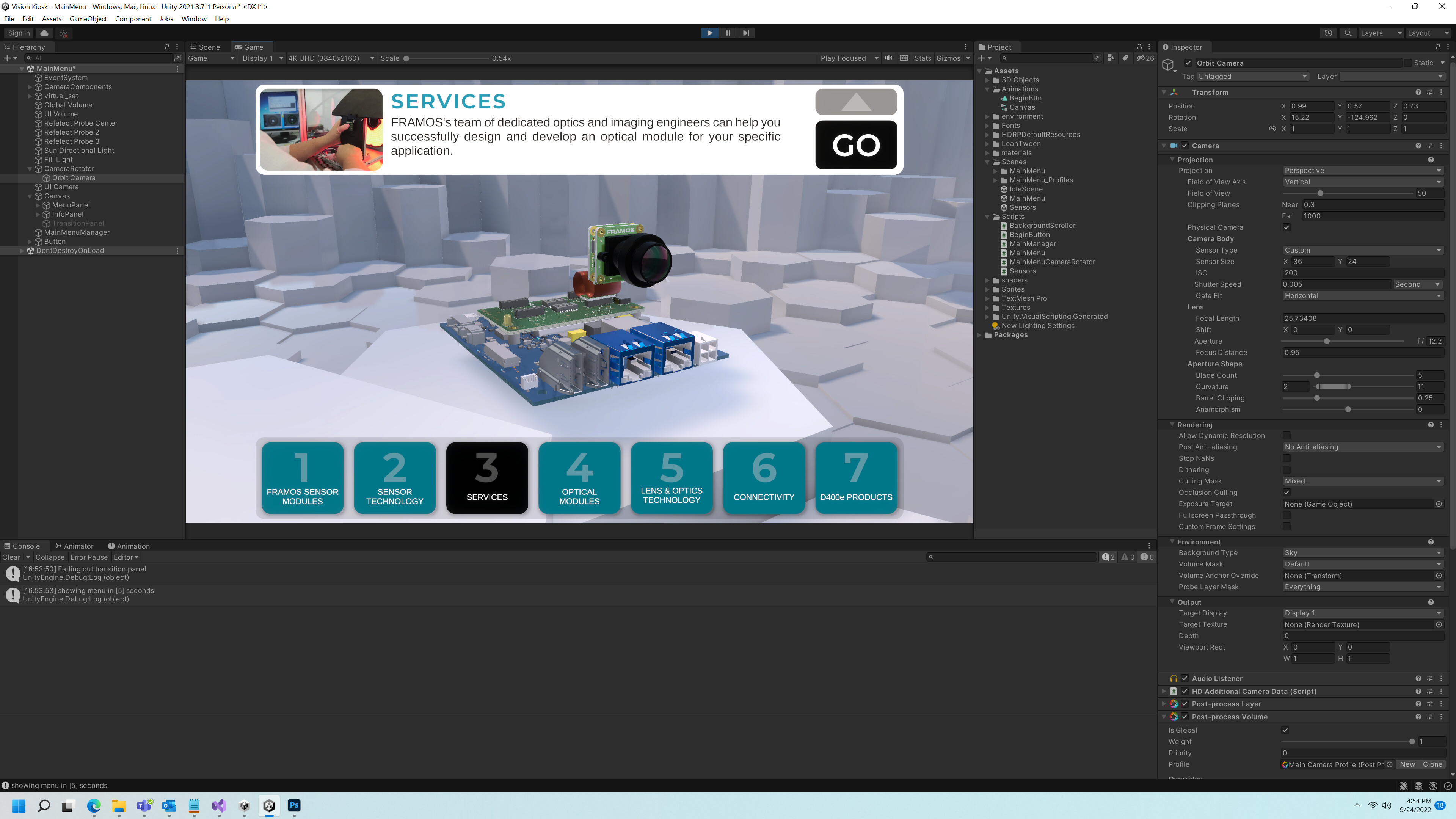 Depth of Field stops working after creating UI camera - Unity Engine - Unity Discussions