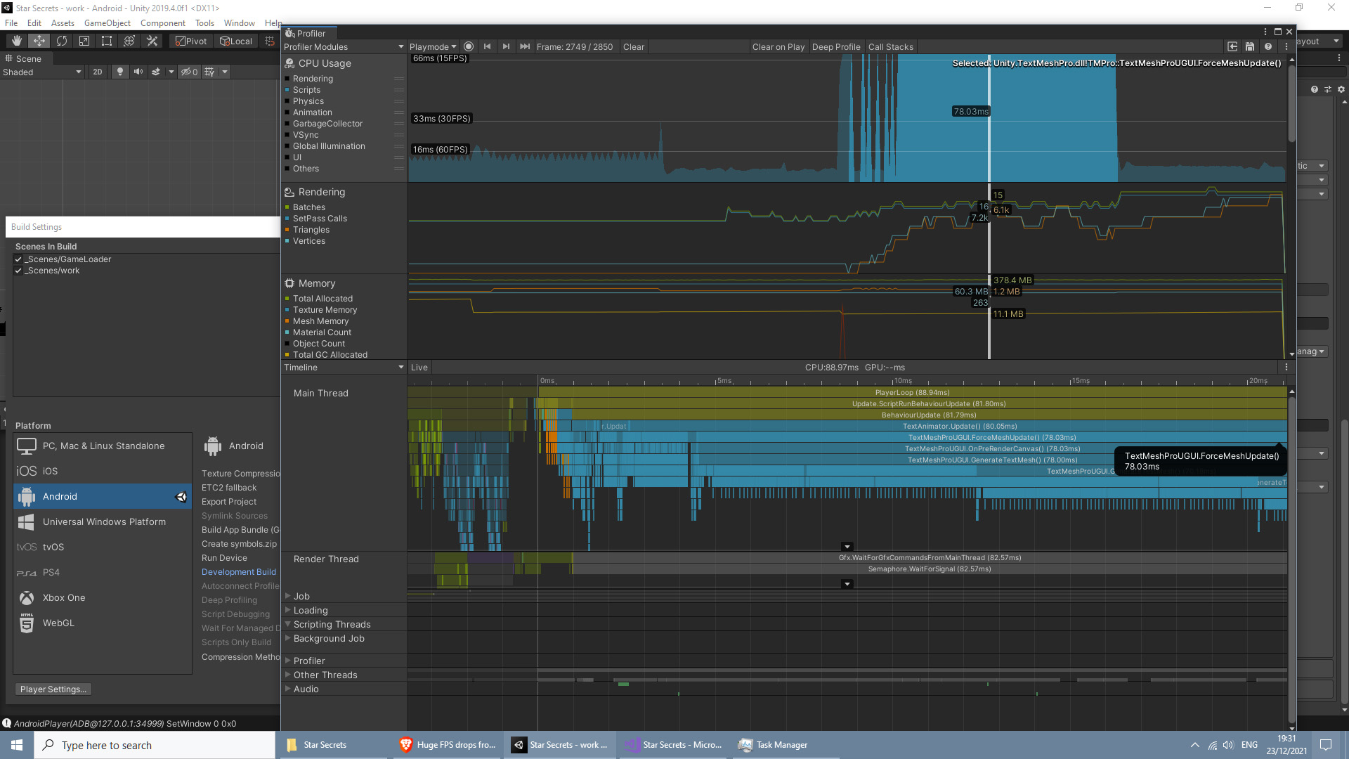 Absolutely huge lag caused by TextMesh Pro - Unity Engine - Unity Discussions