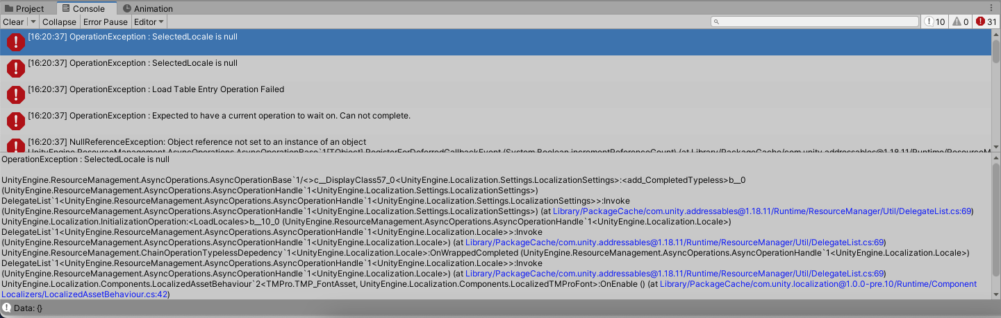 OperationException : SelectedLocale is null - Unity Engine - Unity Discussions