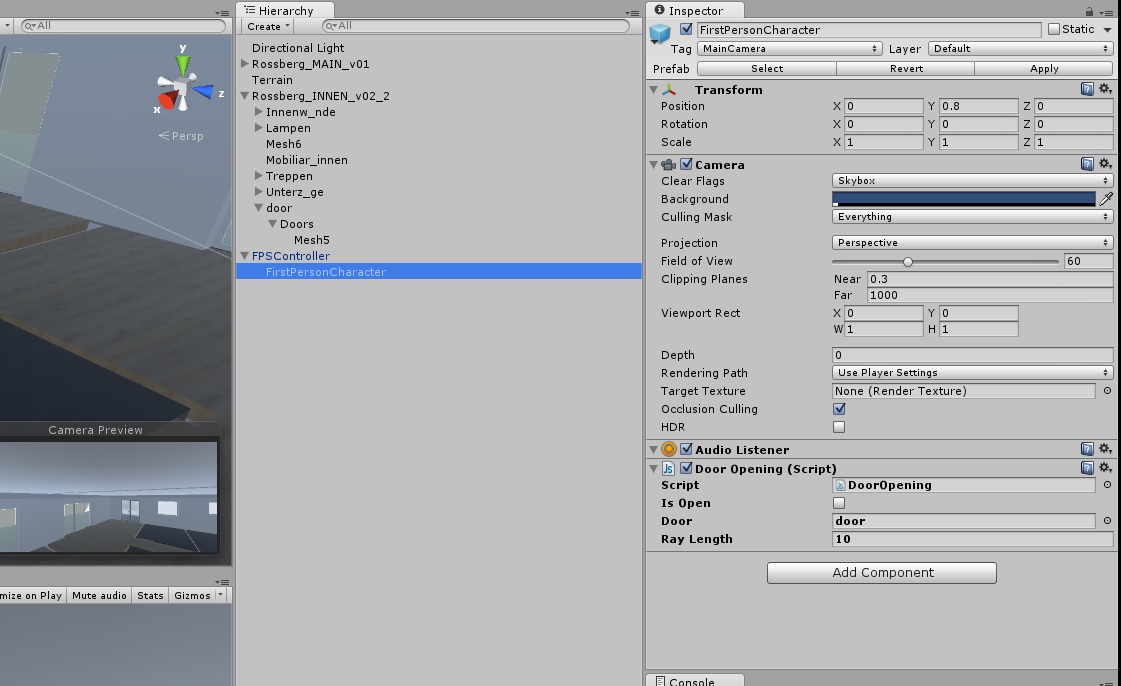 GameObject.GetComponent. ().Play("DoorOpen") - Unity Engine - Unity Discussions