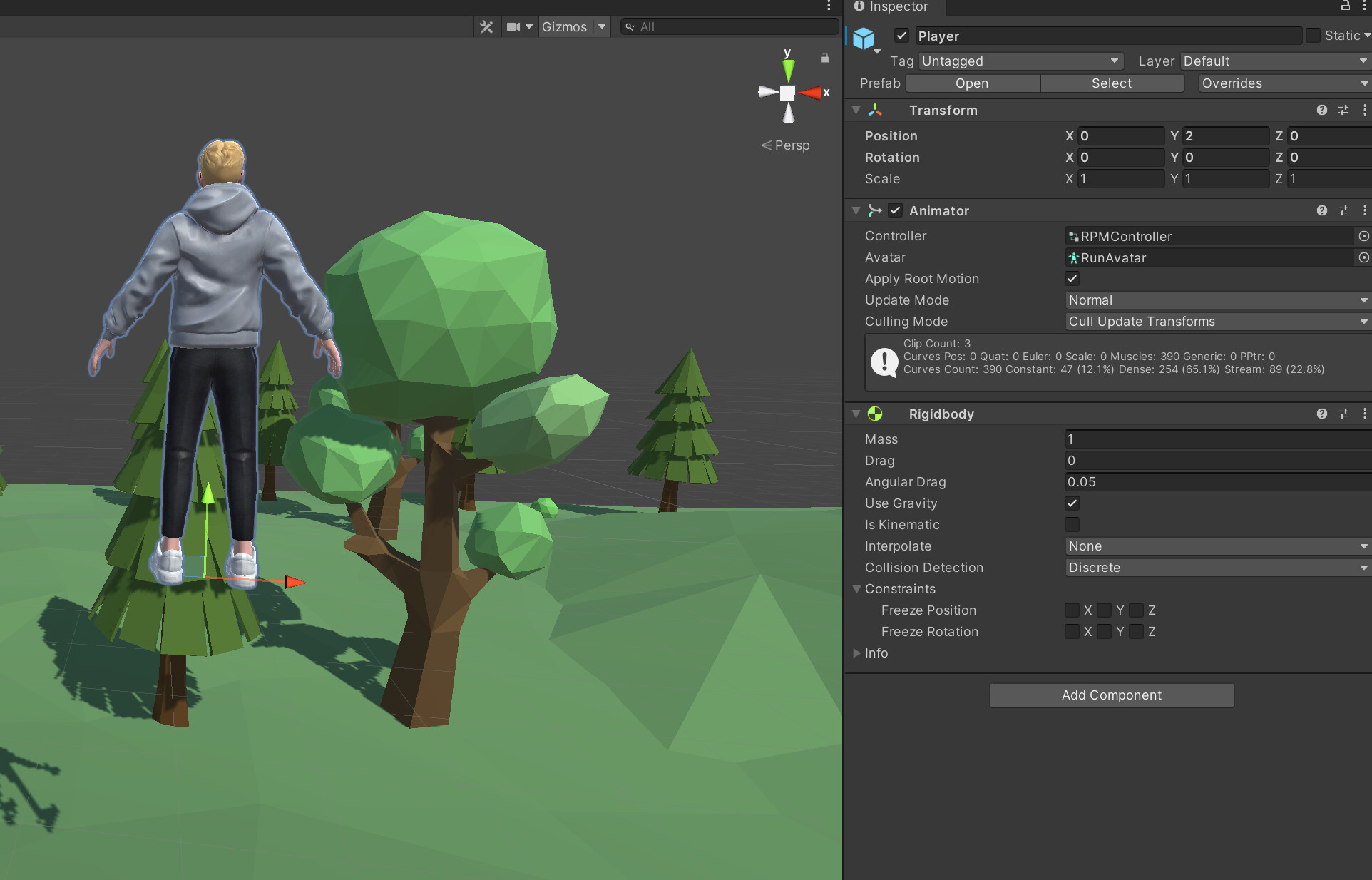 RigidBody causes player to float up - Unity Engine - Unity Discussions