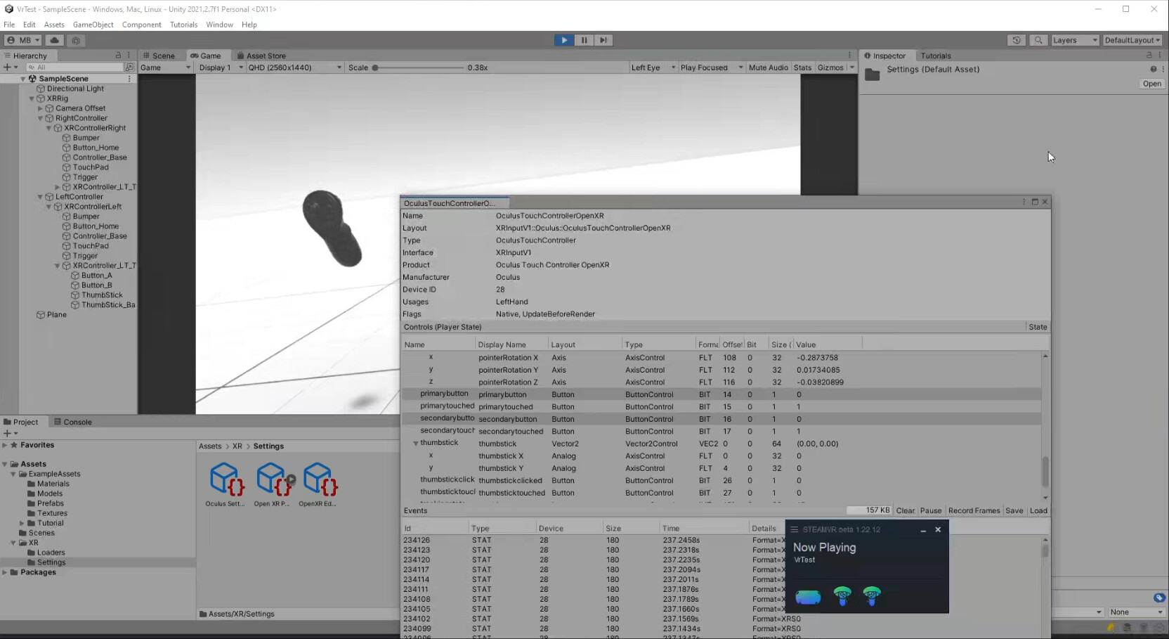 Oculus Quest 2 / OpenXR - primary and secondary button presses not registering - Unity Engine ...