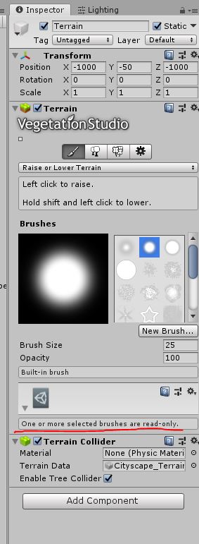 Unity Terrain Brushes not working after upgrade. - Unity Engine - Unity ...