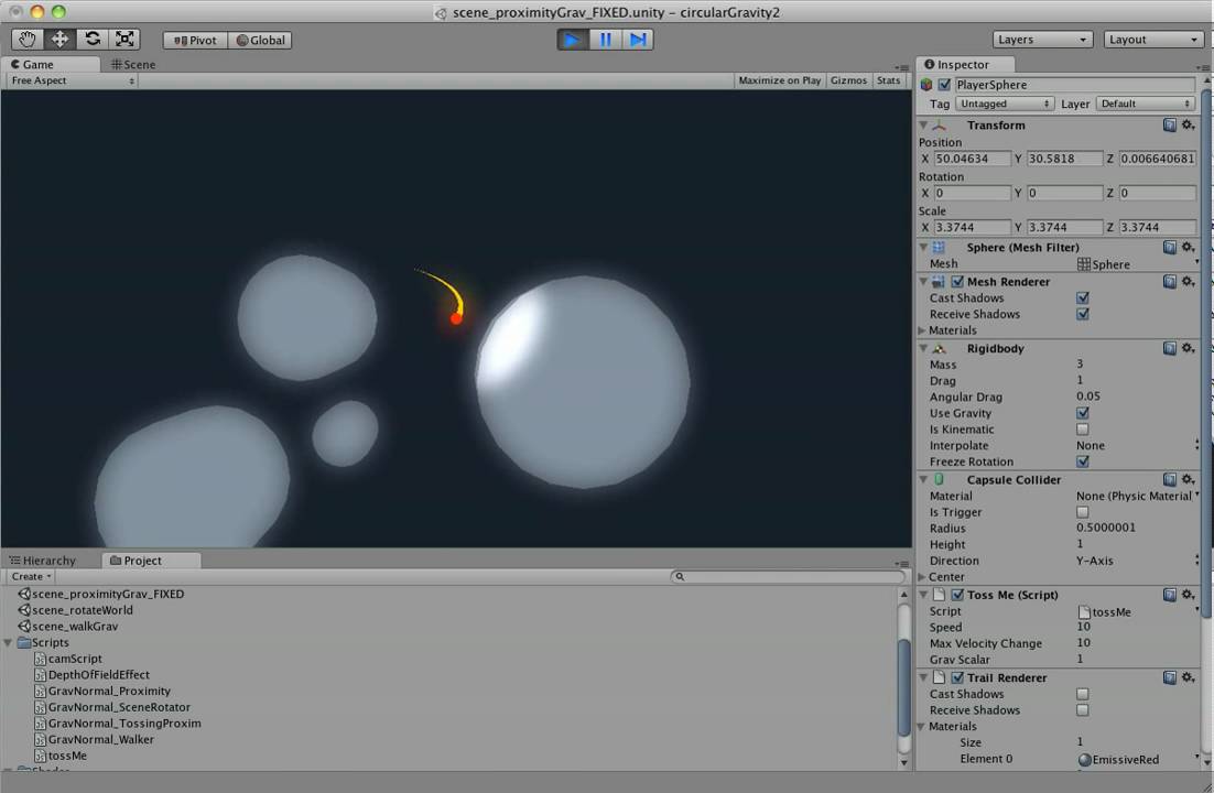 planetary gravity concept? - Unity Engine - Unity Discussions