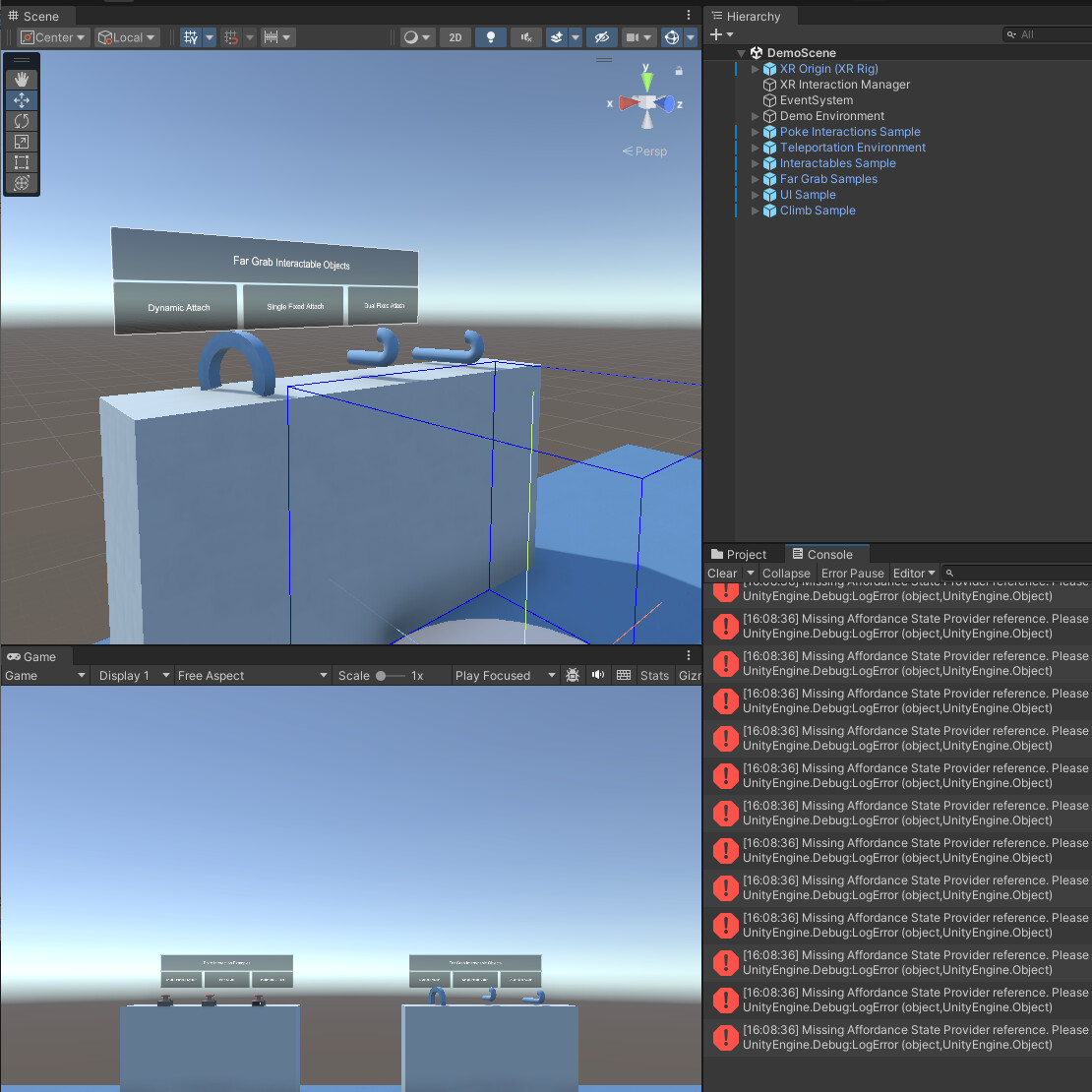DemoScene in XR Interaction Toolkit 3.0.3 - Unity Engine - Unity Discussions