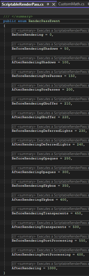 Custom "Render Pass Event" - Unity Engine - Unity Discussions