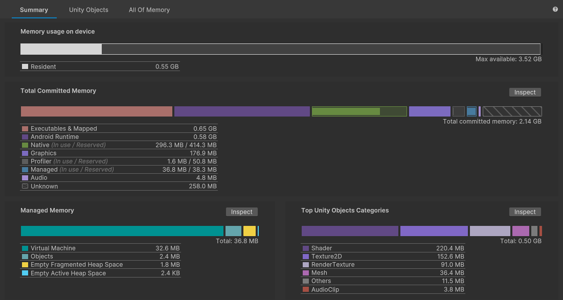 Memory Profiler 1.0.0-pre.2 Released - Unity Engine - Unity Discussions