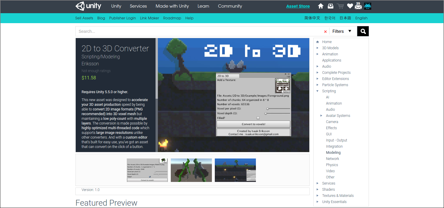 2D to 3D : Convert any image to 3D voxels - Community Showcases - Unity Discussions