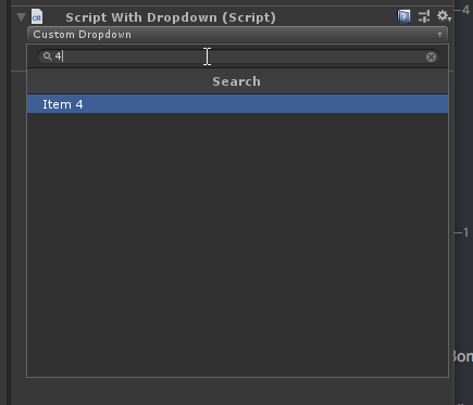 How can i create a pup-up menu like the one for choose the shader on materials in unity 2019 ...