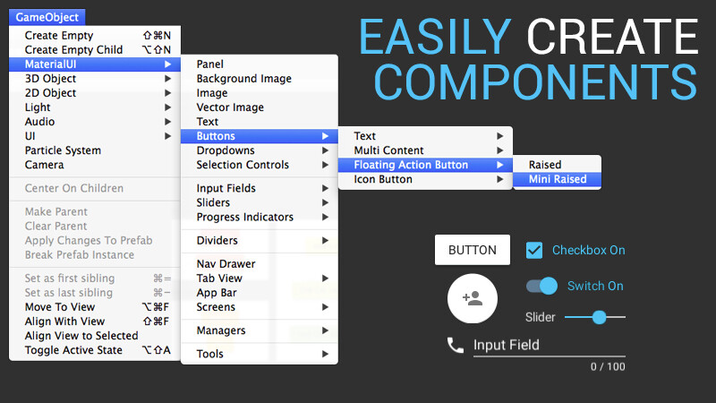 MaterialUI - A Unity UI kit that follows Google's material design ...
