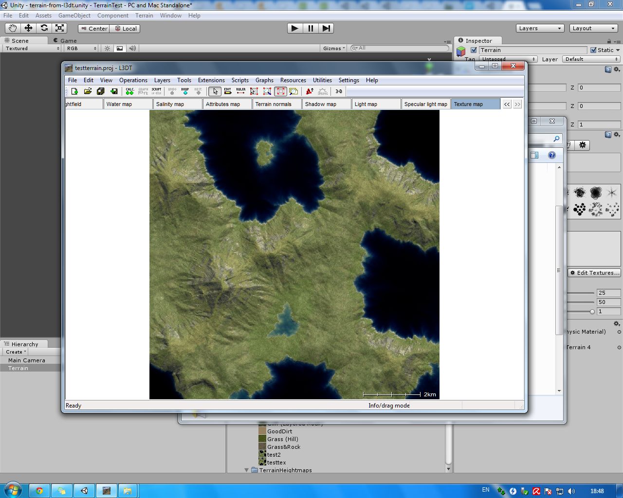 I have big heightmap but import only small part of it. How can i solve it? - Unity Engine ...