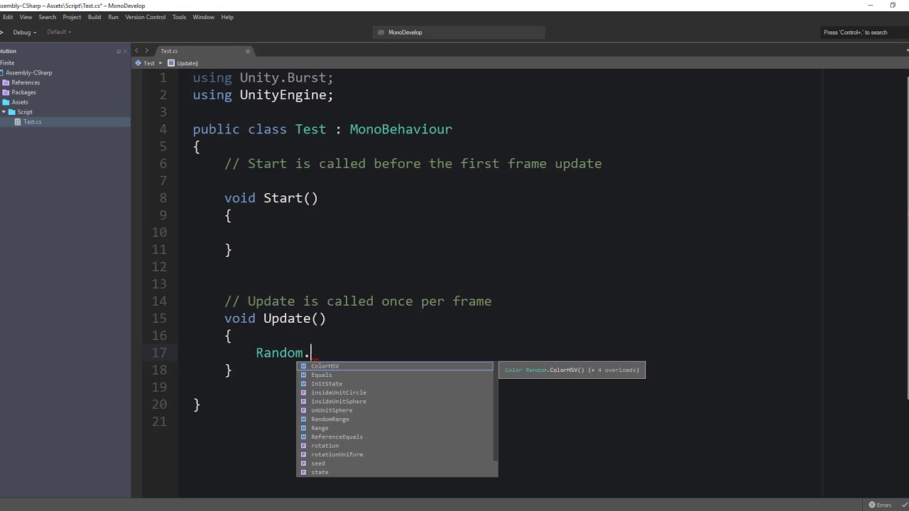How To Get A Helper Drop Down List Like This Unity Engine Unity Discussions