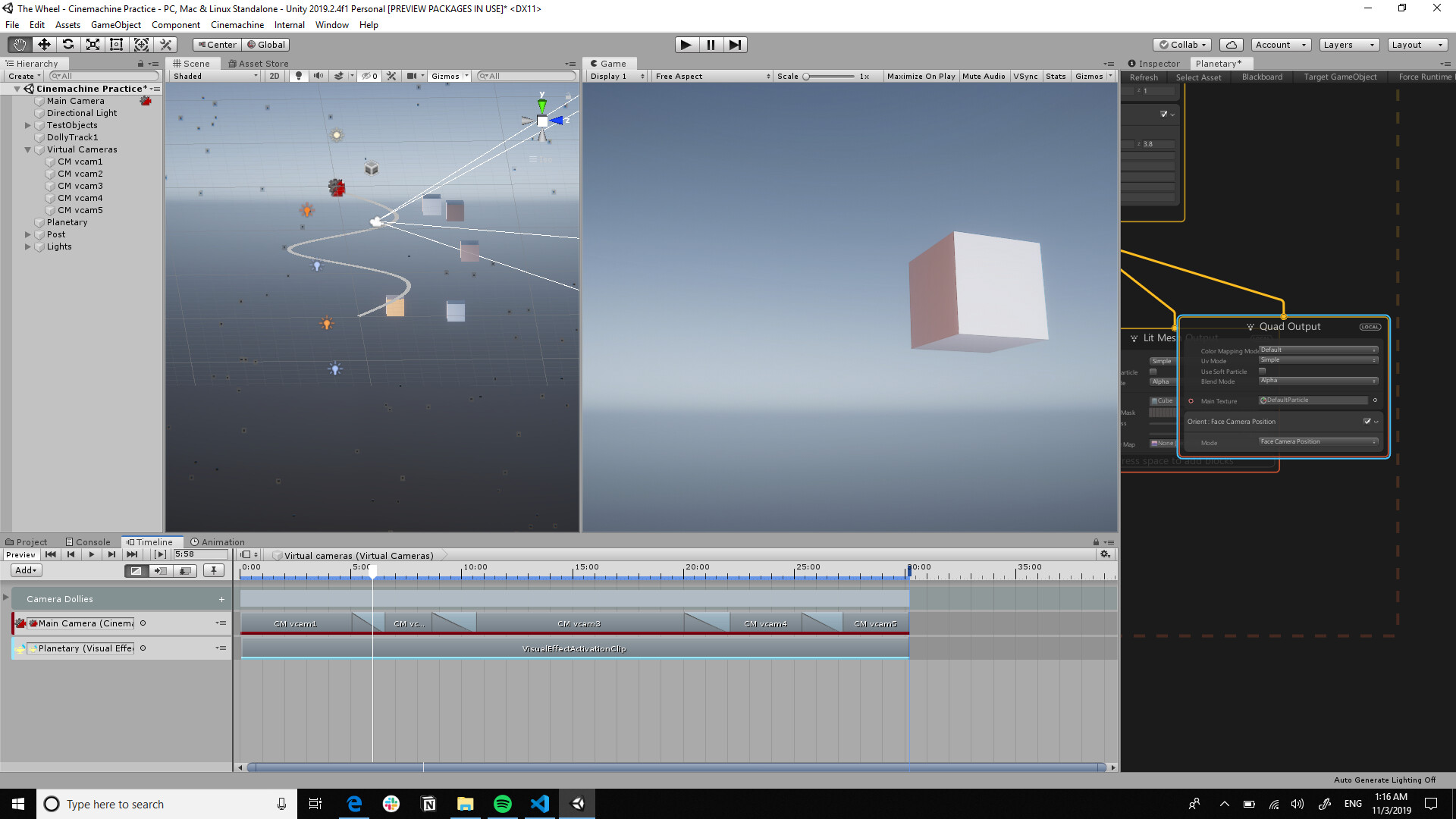 VFX Graph not rendering when camera is controlled by Cinemachine ...