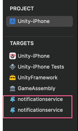 Push notification service target duplicated in xcode - Unity Services ... Push notification service target duplicated in xcode - Unity Services ...