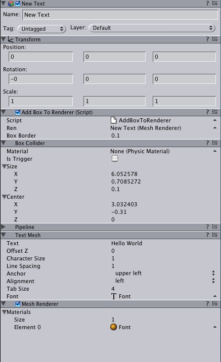 Mapping BoxCollider to a TextMesh - Unity Engine - Unity Discussions