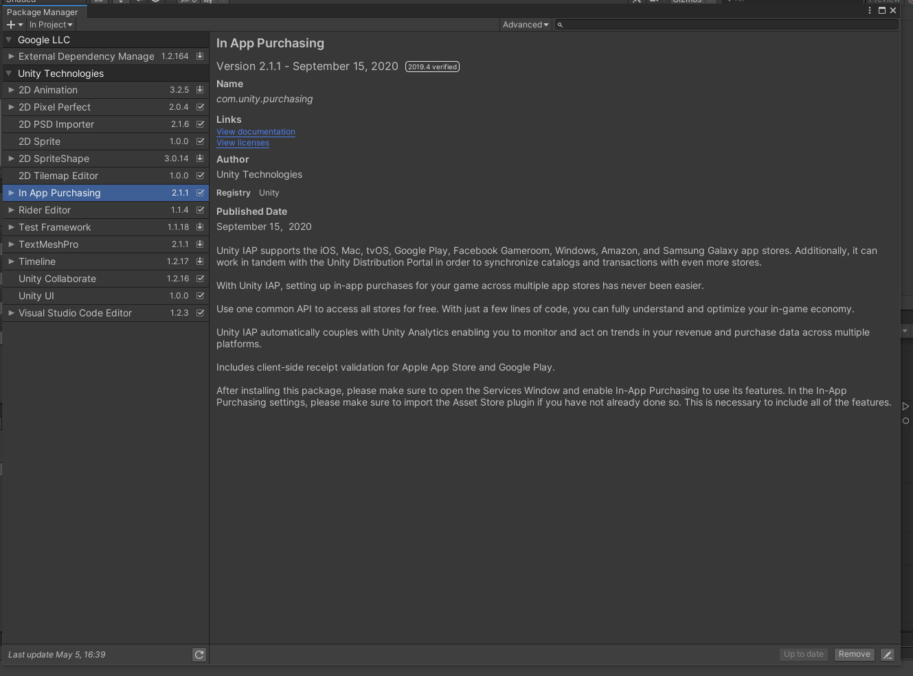 (SOLVED) Do I have to delete the Unity IAP (obsolete)? Keep receiving message for update - Unity ...
