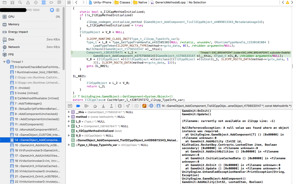 iOS IL2CPP crash in Release builds - Unity Engine - Unity Discussions