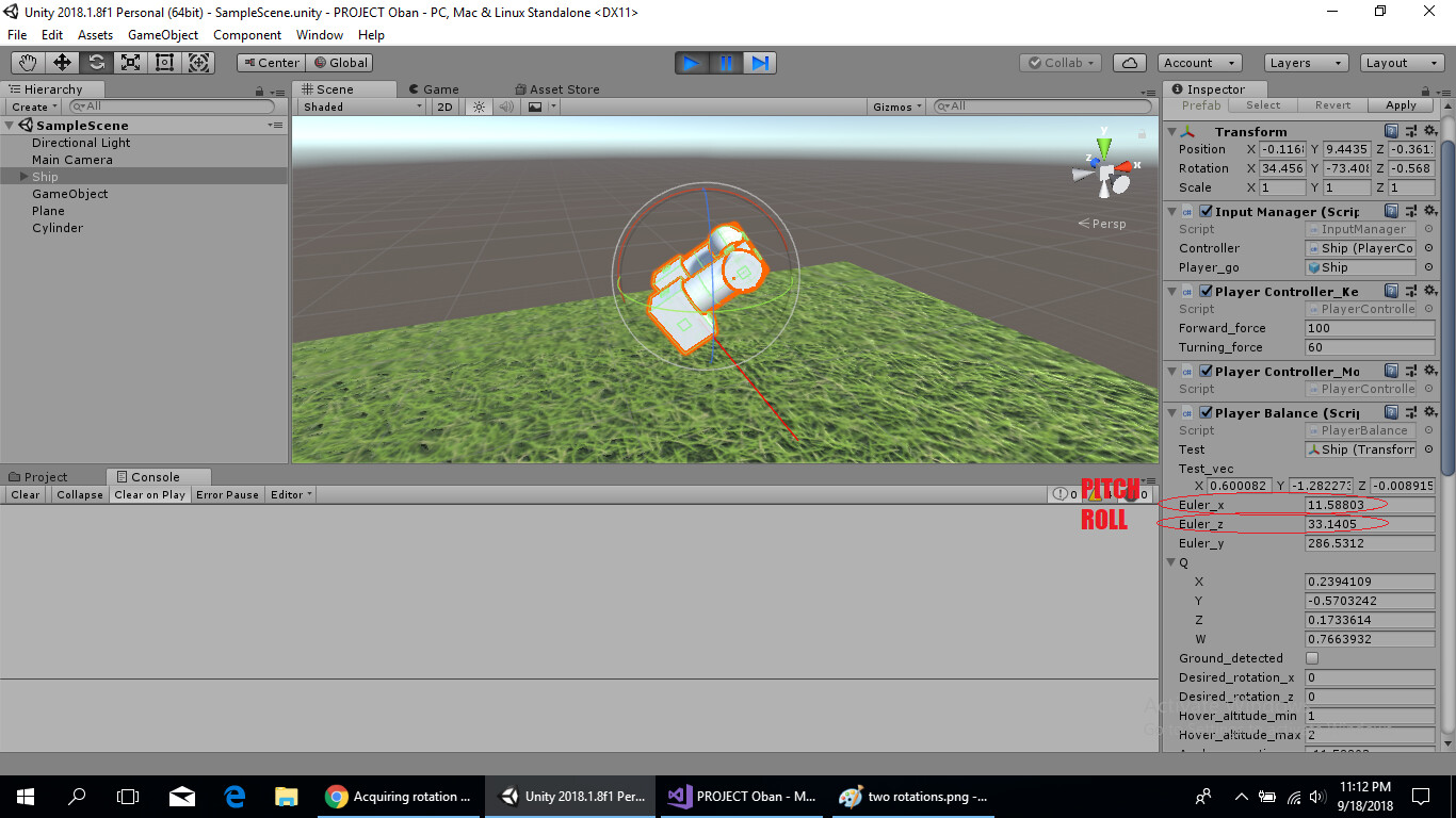 Acquiring rotation of gameobject issue - Getting Started - Unity Discussions