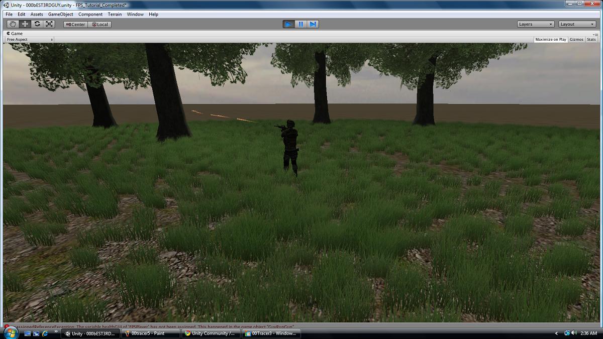 Bullet tracer Effect with FPS Machine Gun Script + Tutorial - Community Showcases - Unity ...