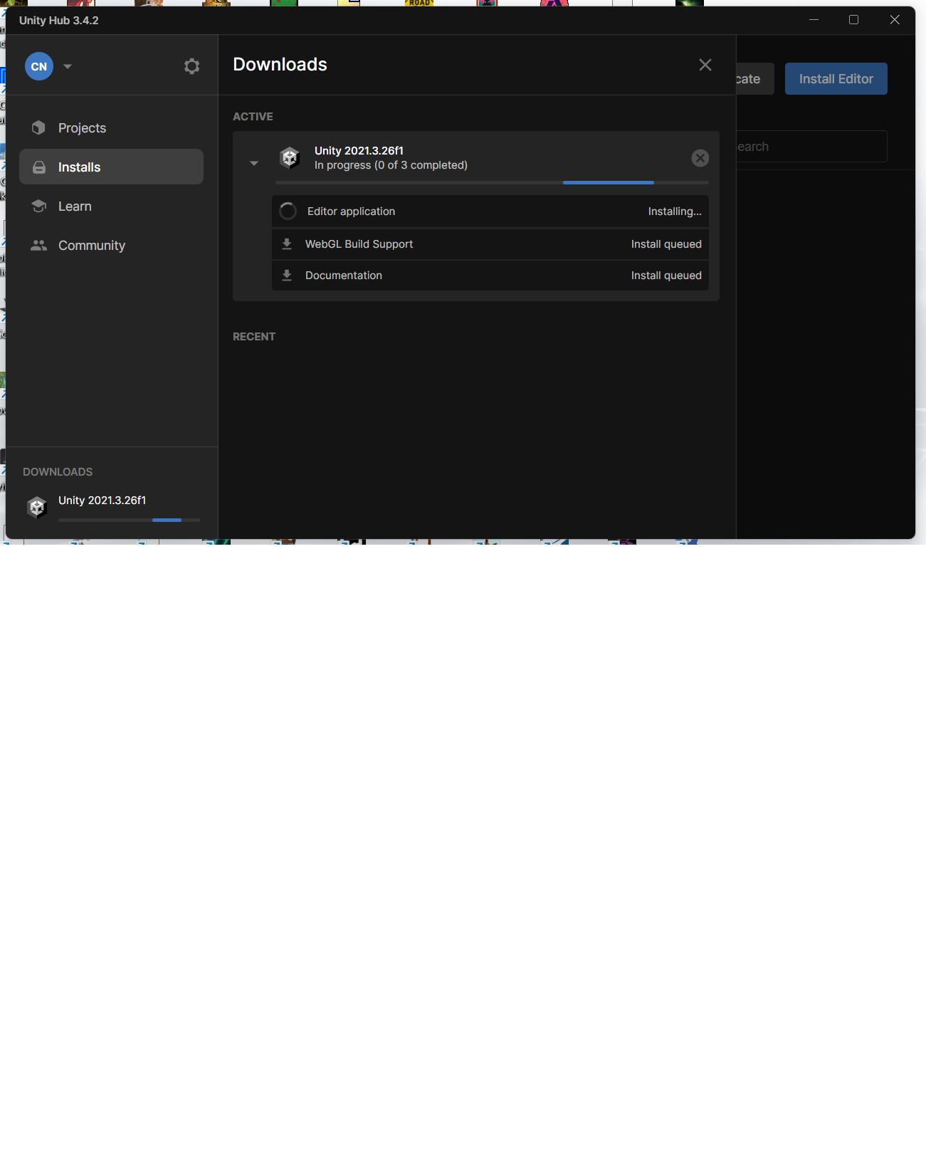 Unity Editor Hung on Installing - Getting Started - Unity Discussions Unity Editor Hung on Installing - Getting Started - Unity Discussions