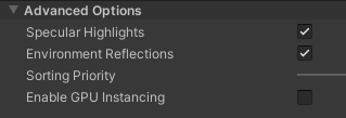 Right way to disable and skip "Specular Highlights" and "Environment Reflections" on custom ...