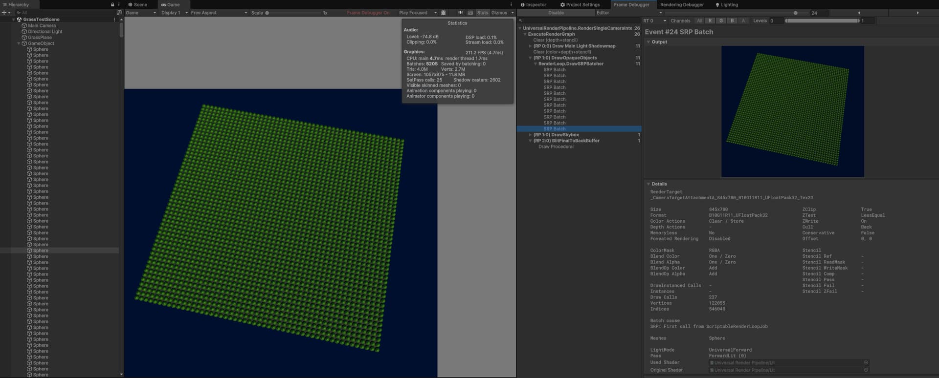 Unexpected downgrade to SRP batching for GPU Resident Drawer - Unity Engine - Unity Discussions