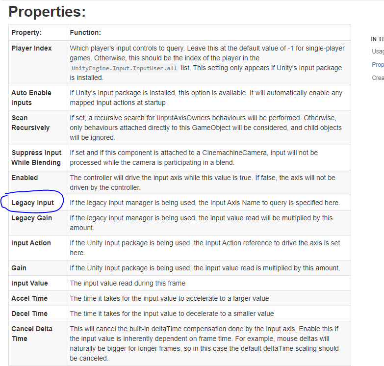 Unity 6 Cinemachine (InputAxisController) Properties not showing (or i can't find it) - Unity ...