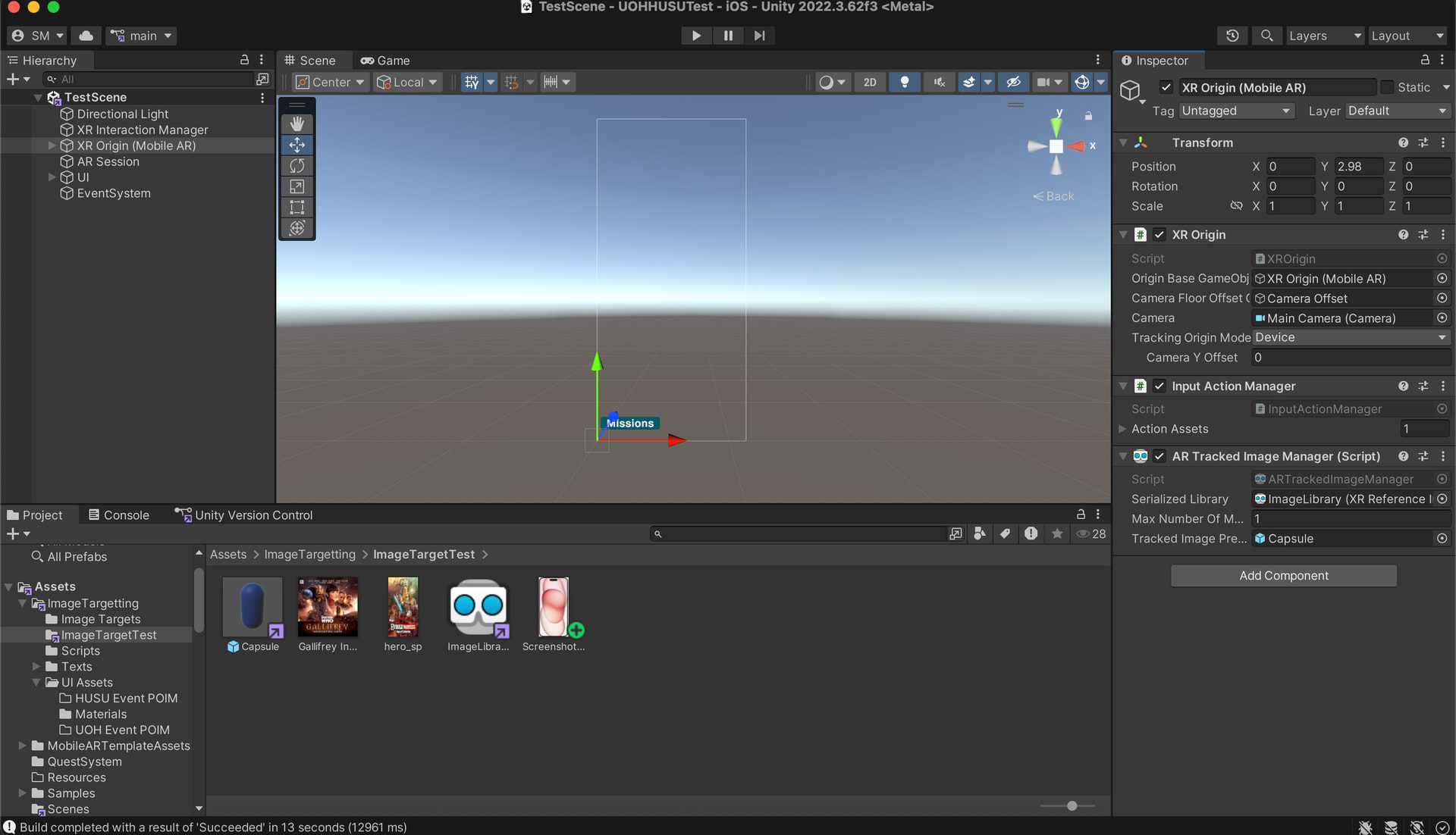 AR on iOS doesn't seem to work no matter what I do - Unity Engine ...
