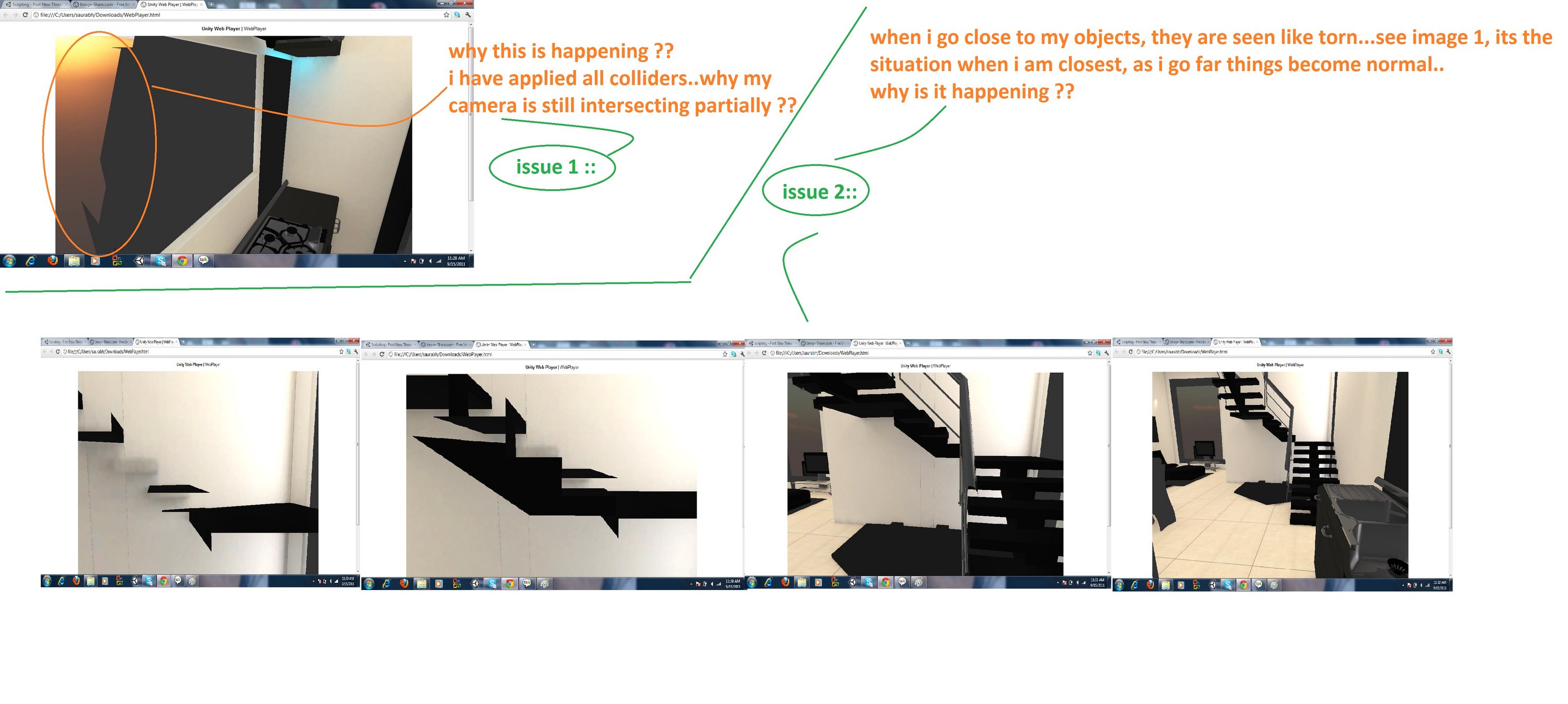 My camera intersect walls partially [collider is there ]..why is this happening ? - Unity Engine ...