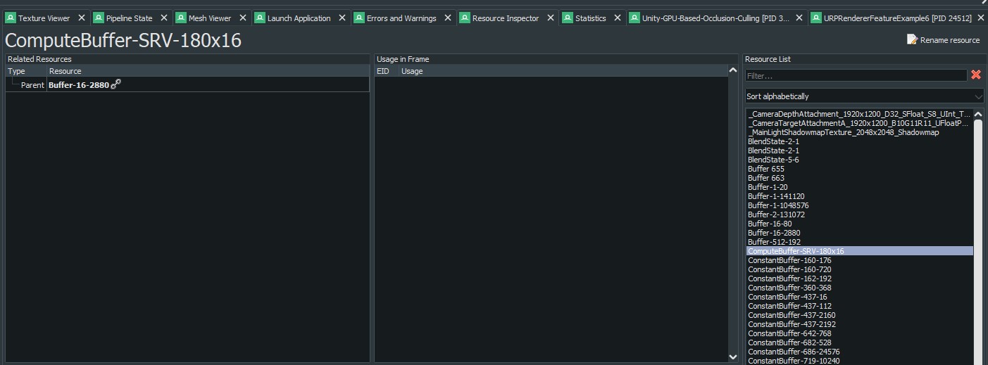 Occlusion Culling Renderer Feature: Fragment shader writing to RWStructuredBuffer, and proper ...