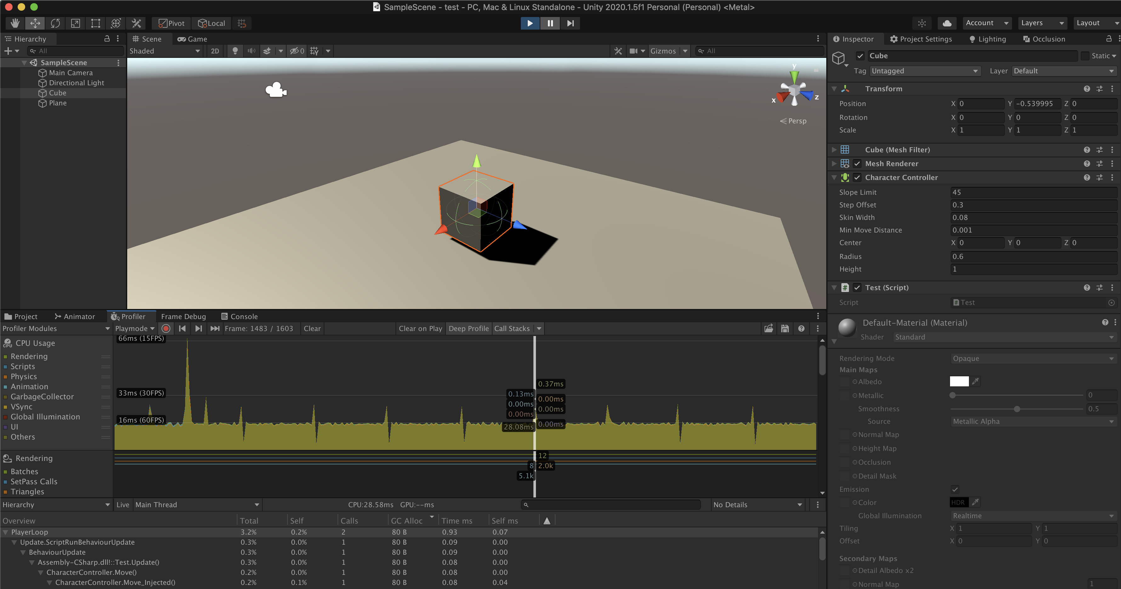 CharacterController.Move + OnControllerColliderHit = Garbage Collection? - Unity Engine - Unity ...