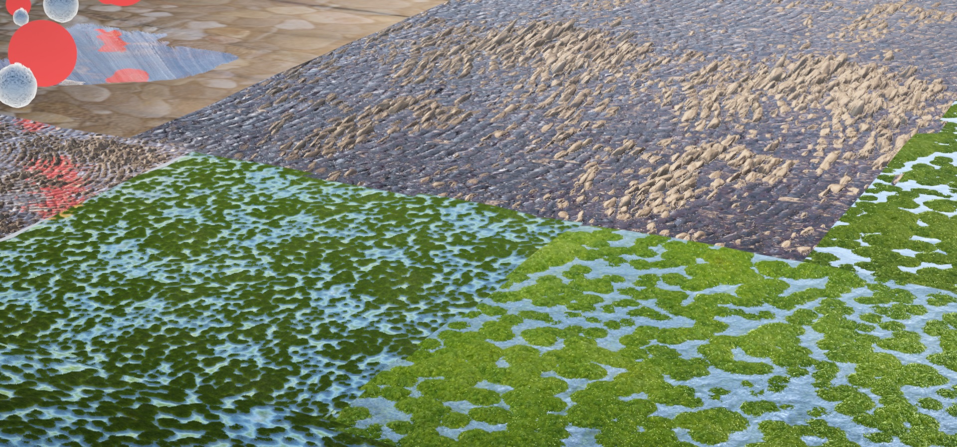 InfiniSPLAT - Shader Graph and GPU based advanced terrain splat mapping, fluid & shading ...