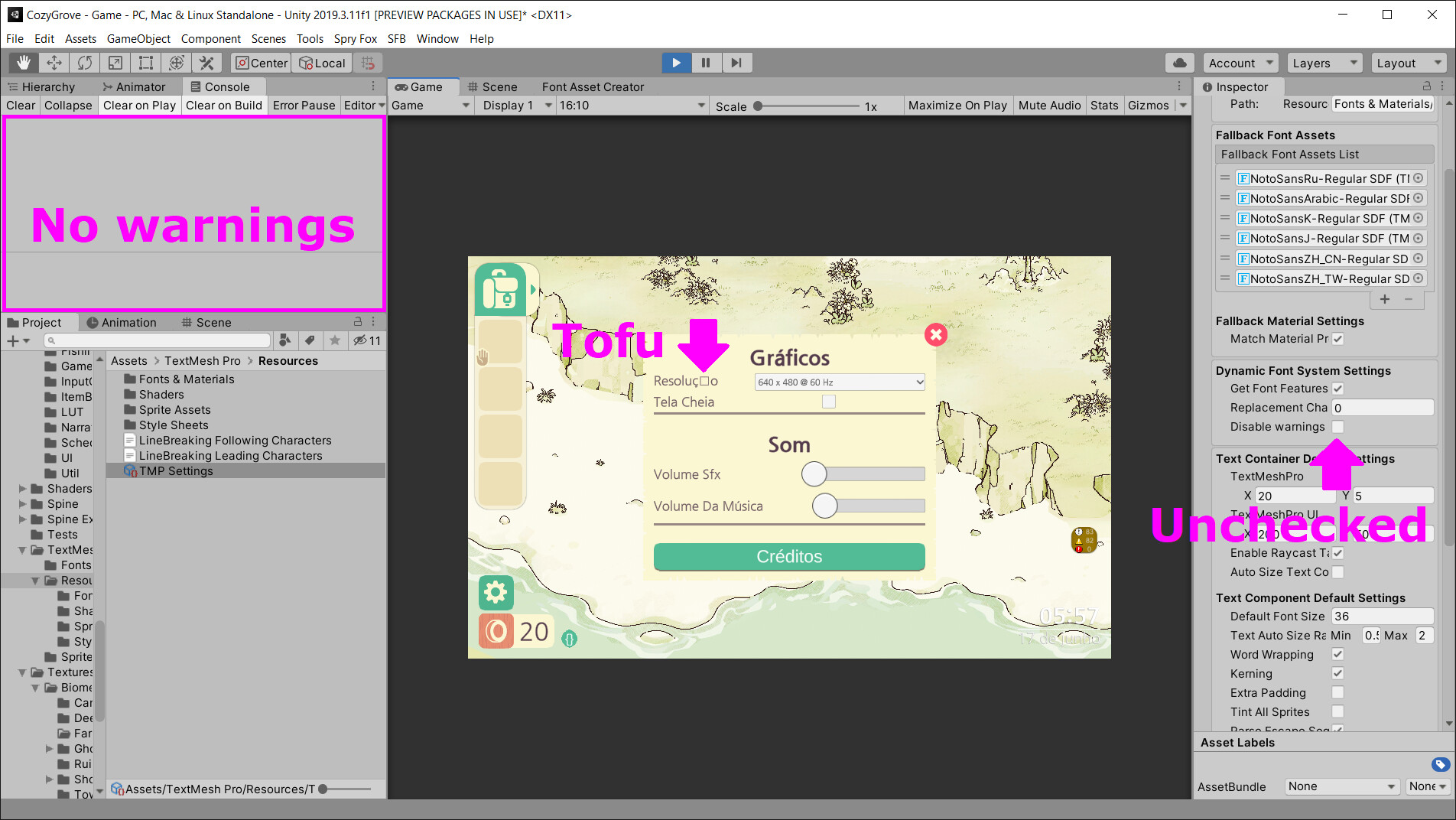 Disable Warnings is unchecked but I didn't receive a warning for a ...