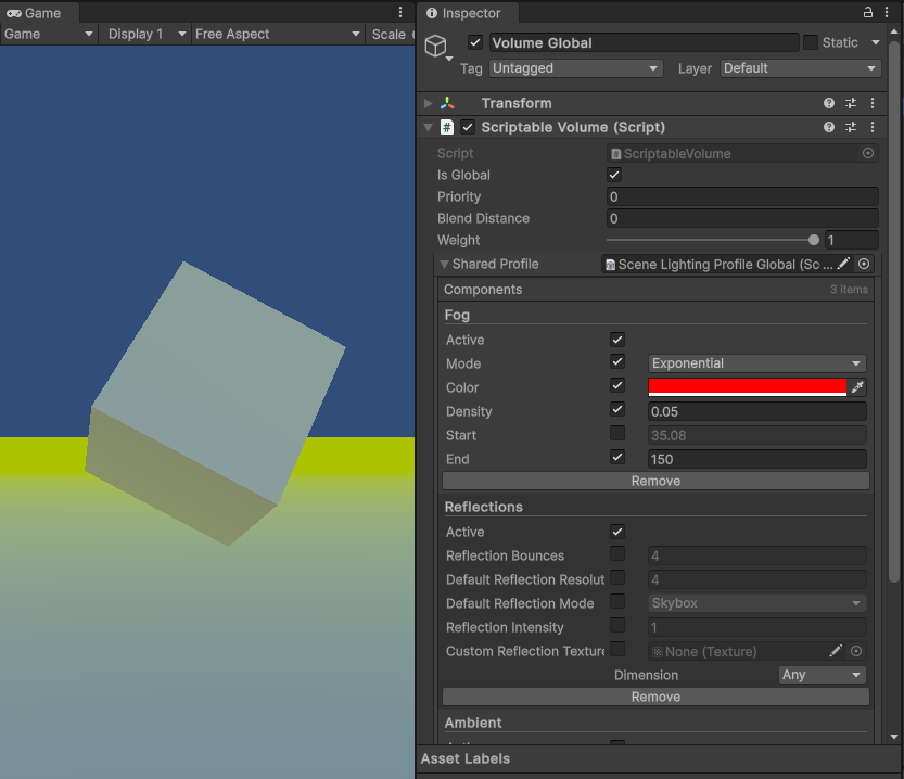 Scriptable Volumes | blend any parameters, using collider-shapes + distances - Community ...