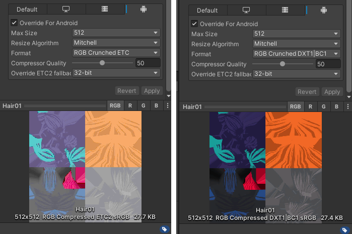 Issue With Texture Color In Linear Mode On Unity 2022 3 On Android Unity Engine Unity