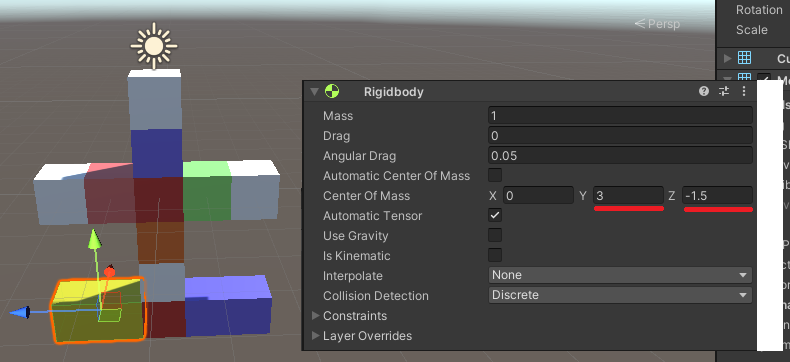 AddTorque about two different centers of mass - Unity Engine - Unity Discussions
