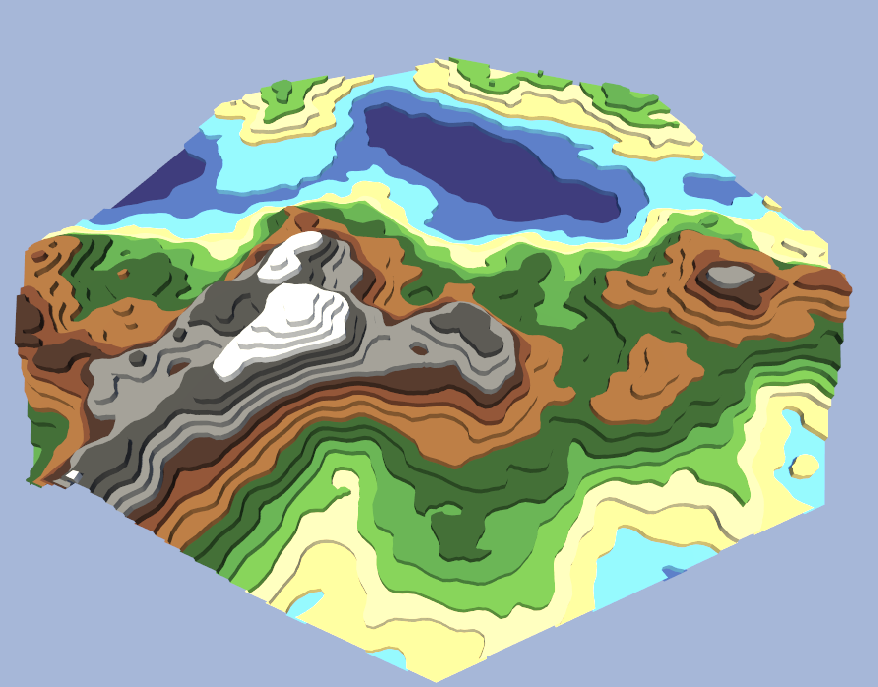Terraced Terrain Generator: a free tool for procedural generation of terraced terrain meshes ...