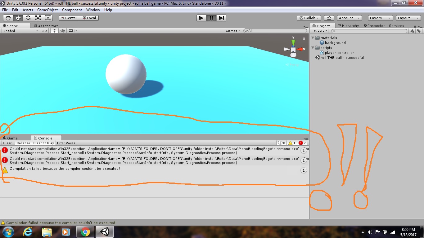 Compiler Errors In My First Tutorial Getting Started Unity Discussions